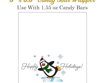Snowman Candy Bar Wrappers Printable Snowmen Candy Wrappers Christmas ...