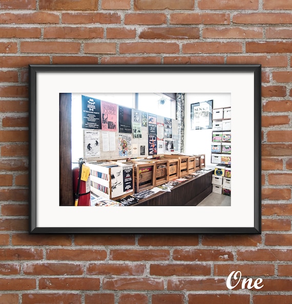 Detroit Vinyl Record Shop Art Print Iconic Landmark Detroit - Etsy