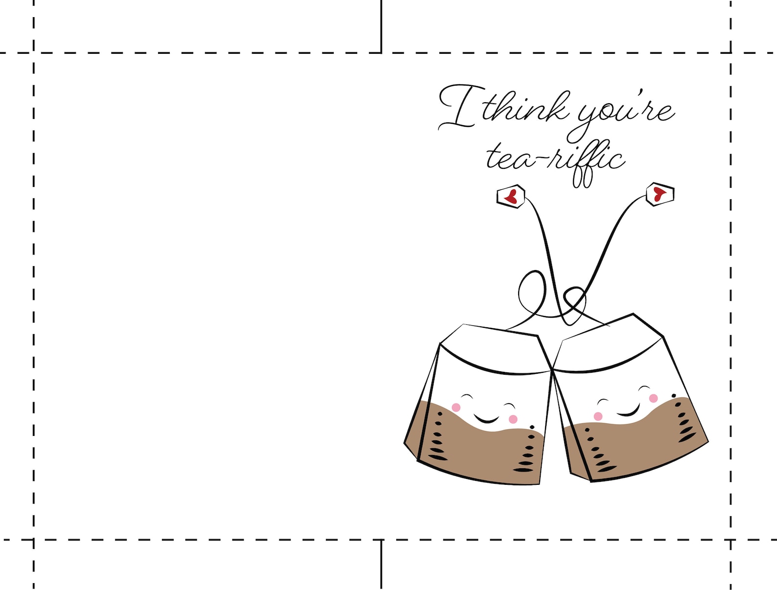 You Are Tea-riffic Printable Greeting Birthday Anniversary - Etsy