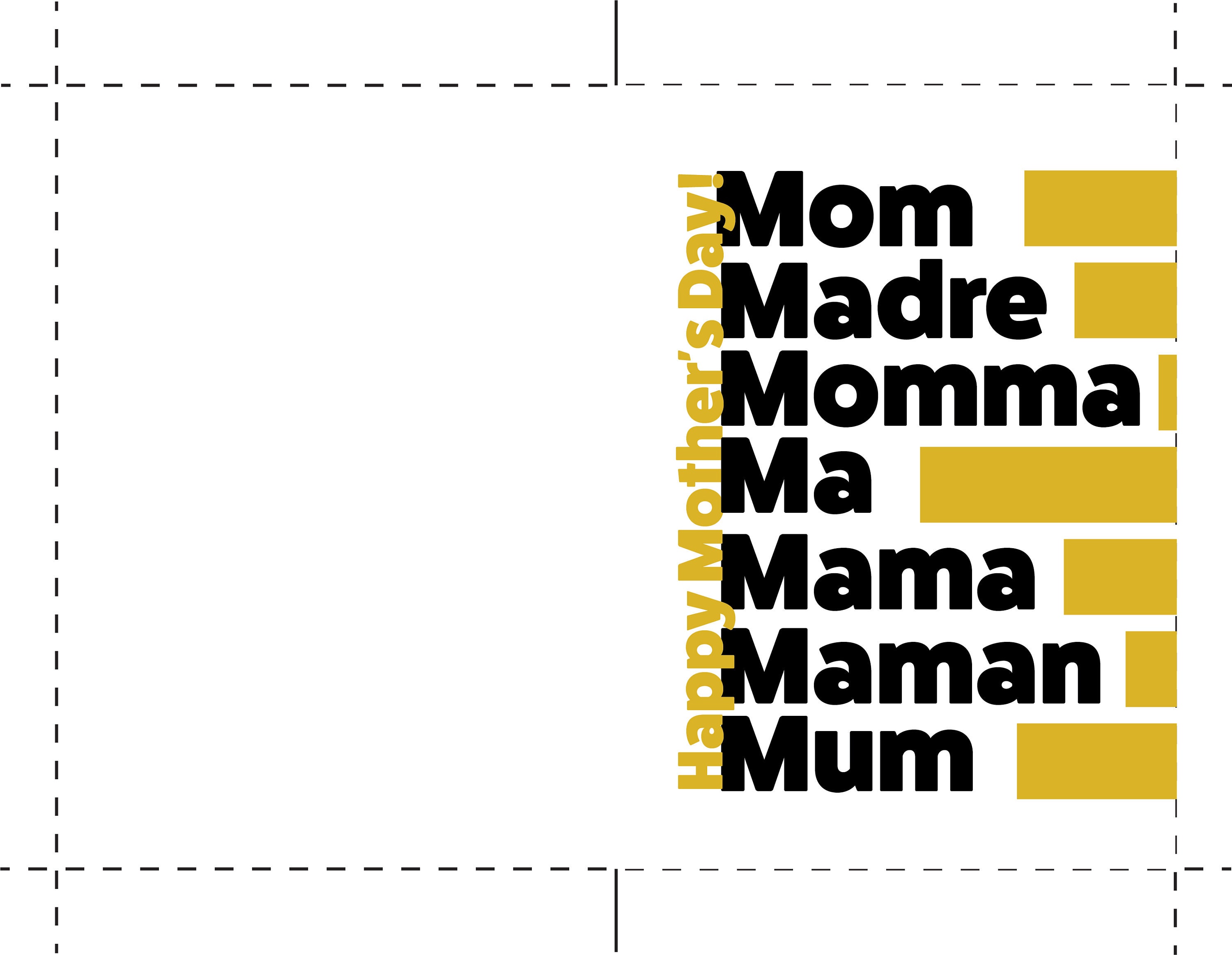 Mom in Different Languages Mother's Day Card Digital | Etsy