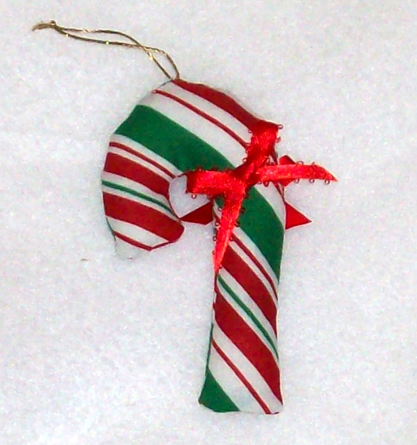 Candy Cane Mini Ornament - Etsy