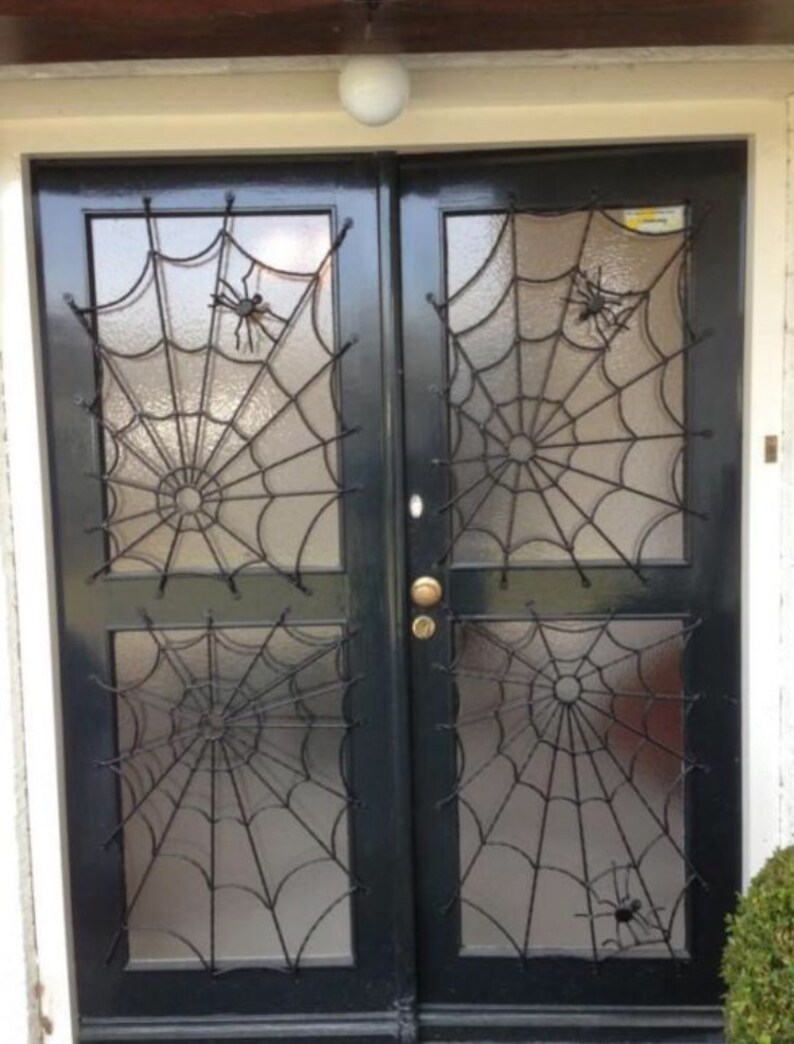 Vintage Cast Iron Spider Web With Spider Window - Door Fence - Etsy