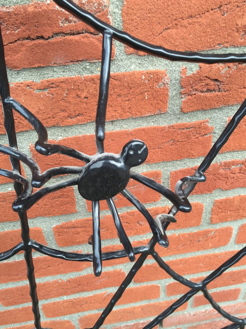 Vintage Cast Iron Spider Web With Spider Window - Door Fence - Etsy