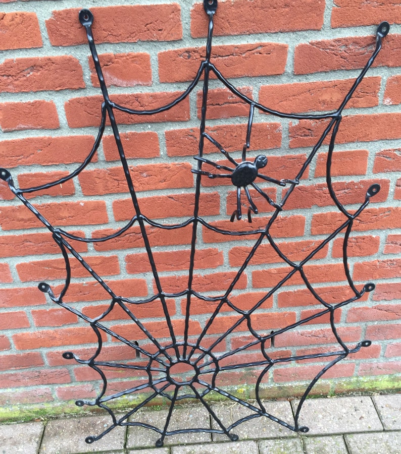 Vintage Cast Iron Spider Web With Spider Window - Door Fence - Etsy