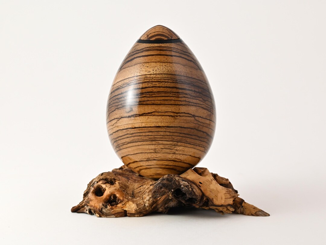 Handmade Zebra Wood Urn, Mangrove Root (70 C.i.) - Etsy
