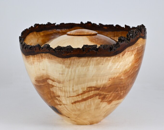 Large Handmade Wooden Urn Made of Alder Burl (250 C.i.) - Etsy