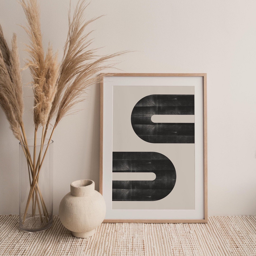 Mid Century Modern Arches Print: Abstract Neutral Tones (digital ...
