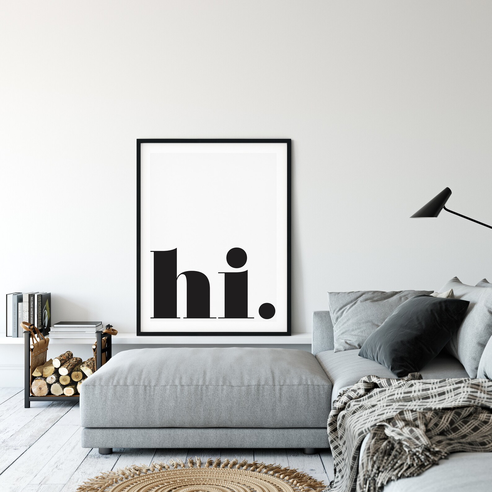 Hi Wall Art Print Hello Sign Printable Wall Art Typography - Etsy Australia