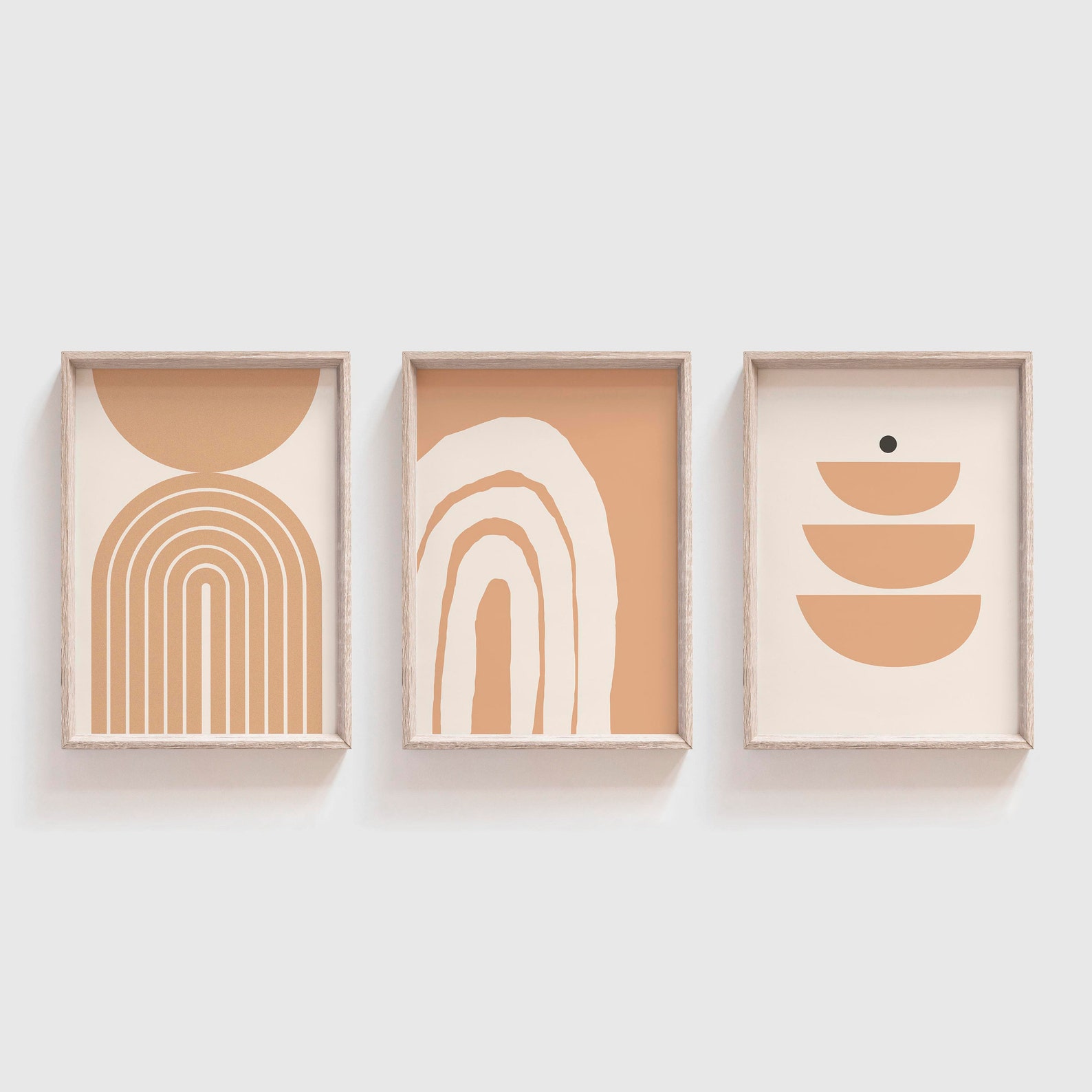 Abstract Boho Set Of 6 Prints Printable Gallery Wall Set | Etsy