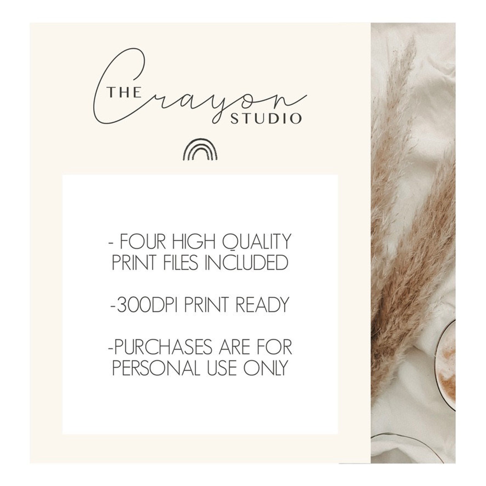 Mid Century Rainbow Print Burnt Orange Modern Art Printable | Etsy