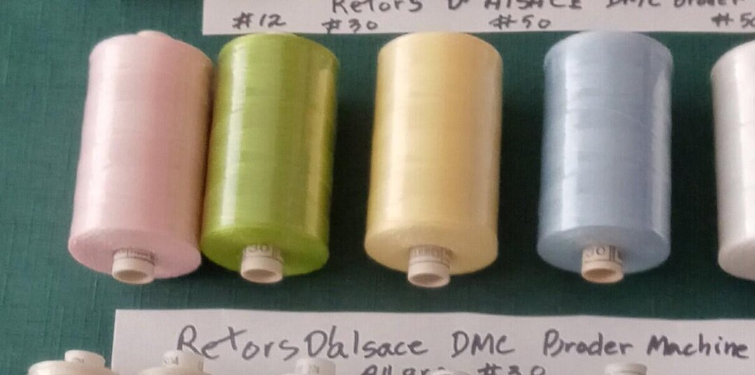 Close OUT DMC Retors D'alsace Colors, DMC Broder Machine Black 30 ...
