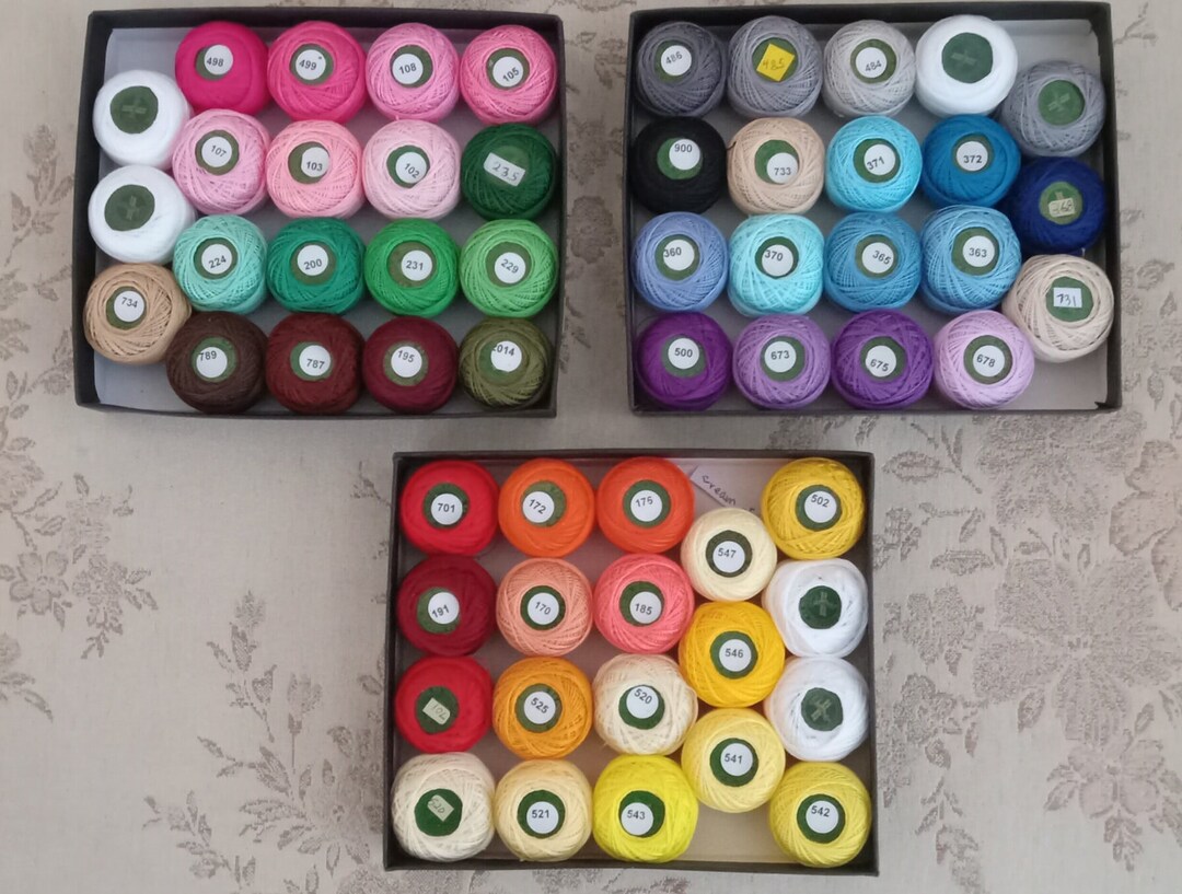 Cotton Lace Threads for Tatting & Bobbin Lace 3.40 Each Venus 5g Approx ...