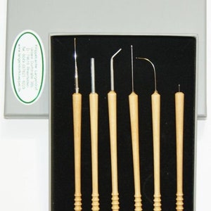 TOOL SET for Bobbin Lace Making. Set of 5 or 6 W/ Pin Pusher & - Etsy