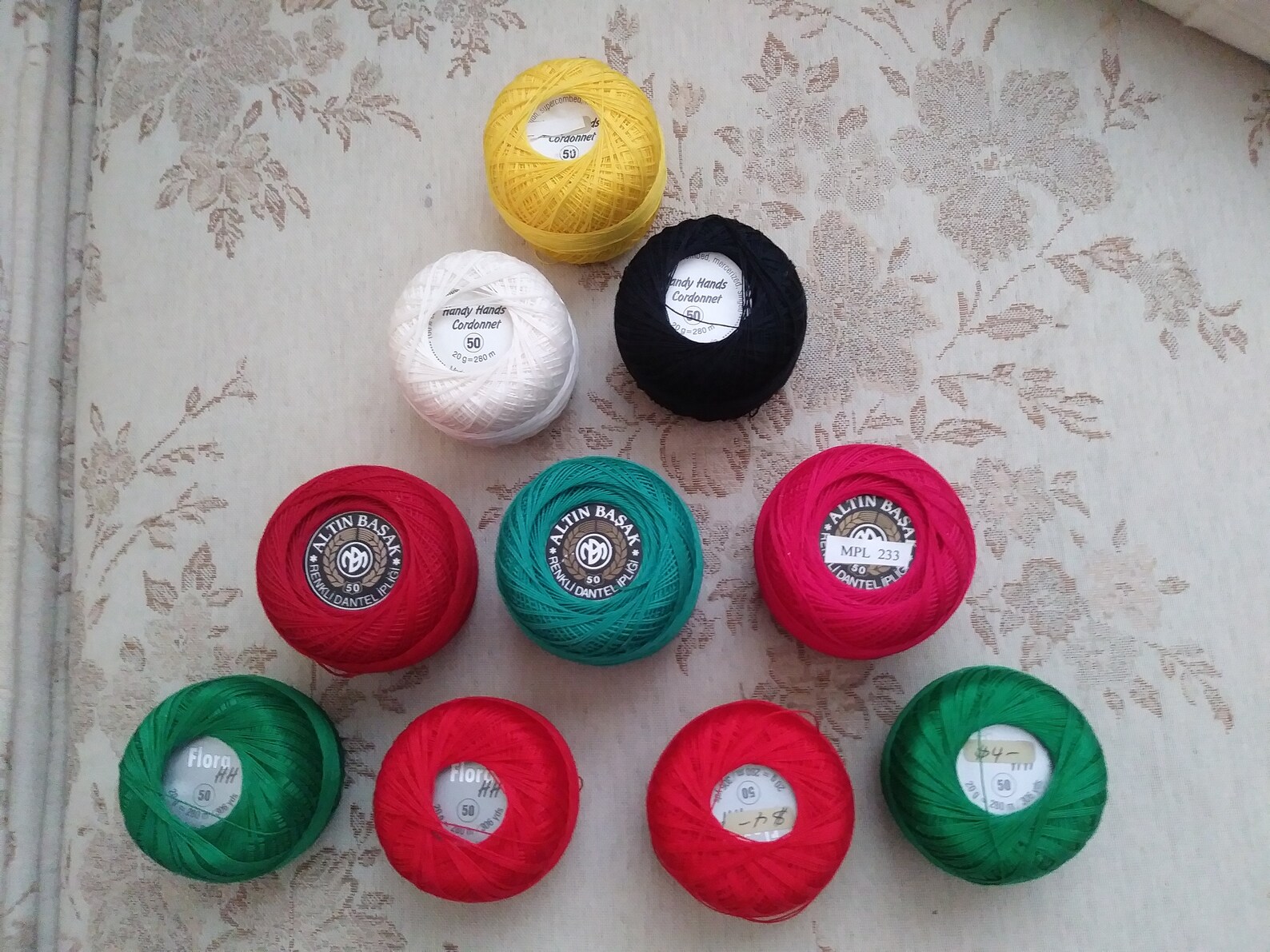 Cotton 6 Ply Cordonnet Thread Flora 50 Red or Green DMC 70 - Etsy