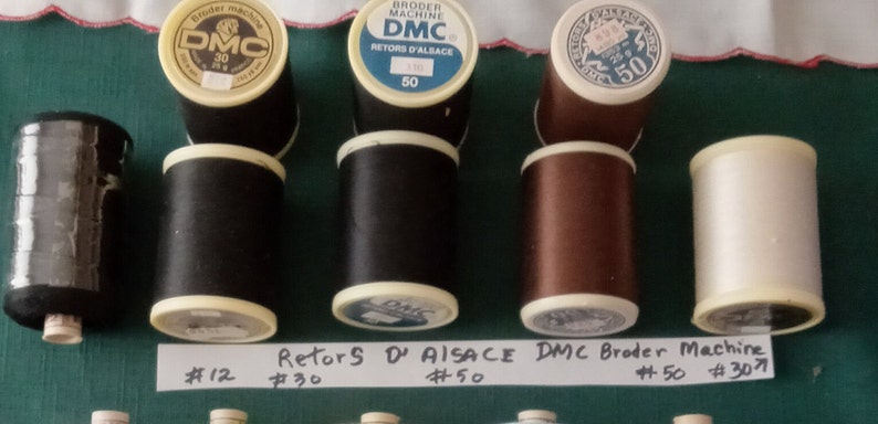 Close OUT DMC Retors D'alsace Colors, DMC Broder Machine Black 30 ...