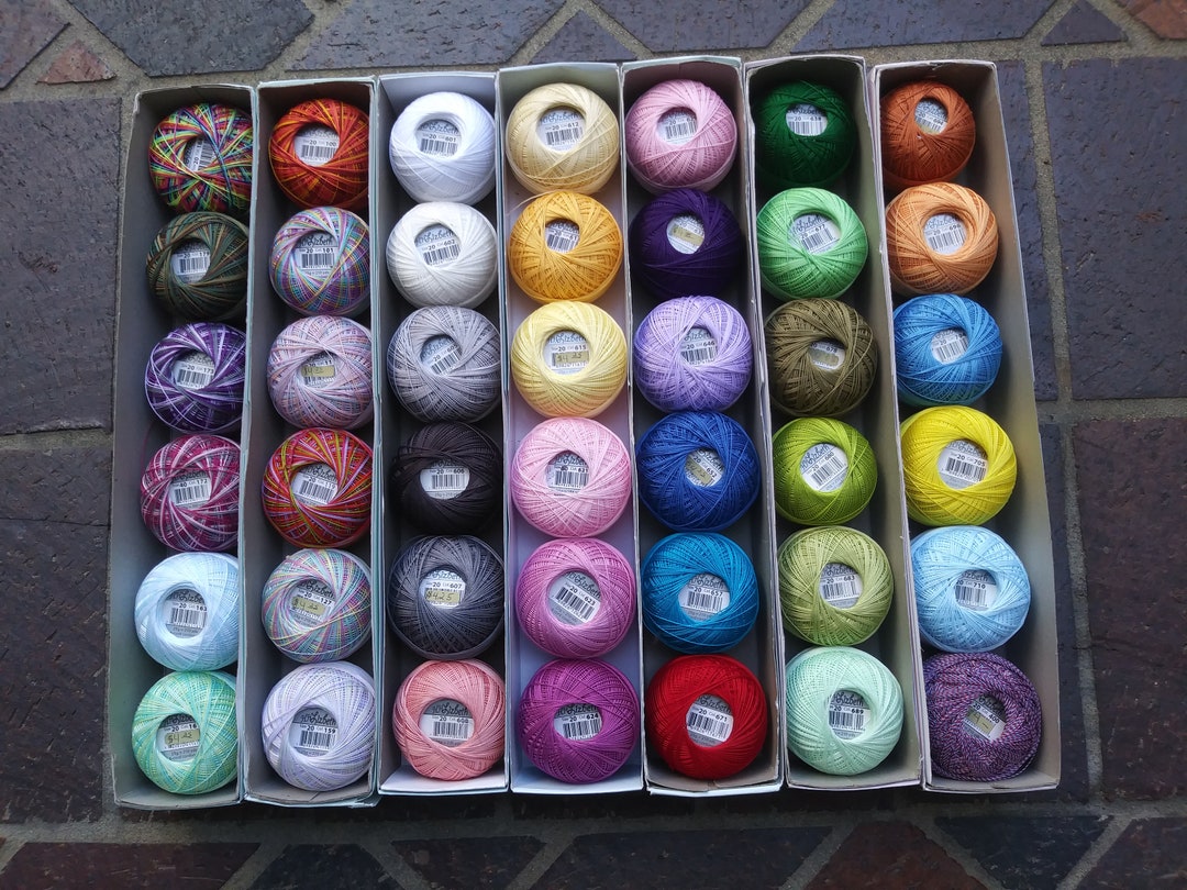 Lizbeth Size 20 Solid Colors Tatting, Bobbin Lace Thread Like DMC ...
