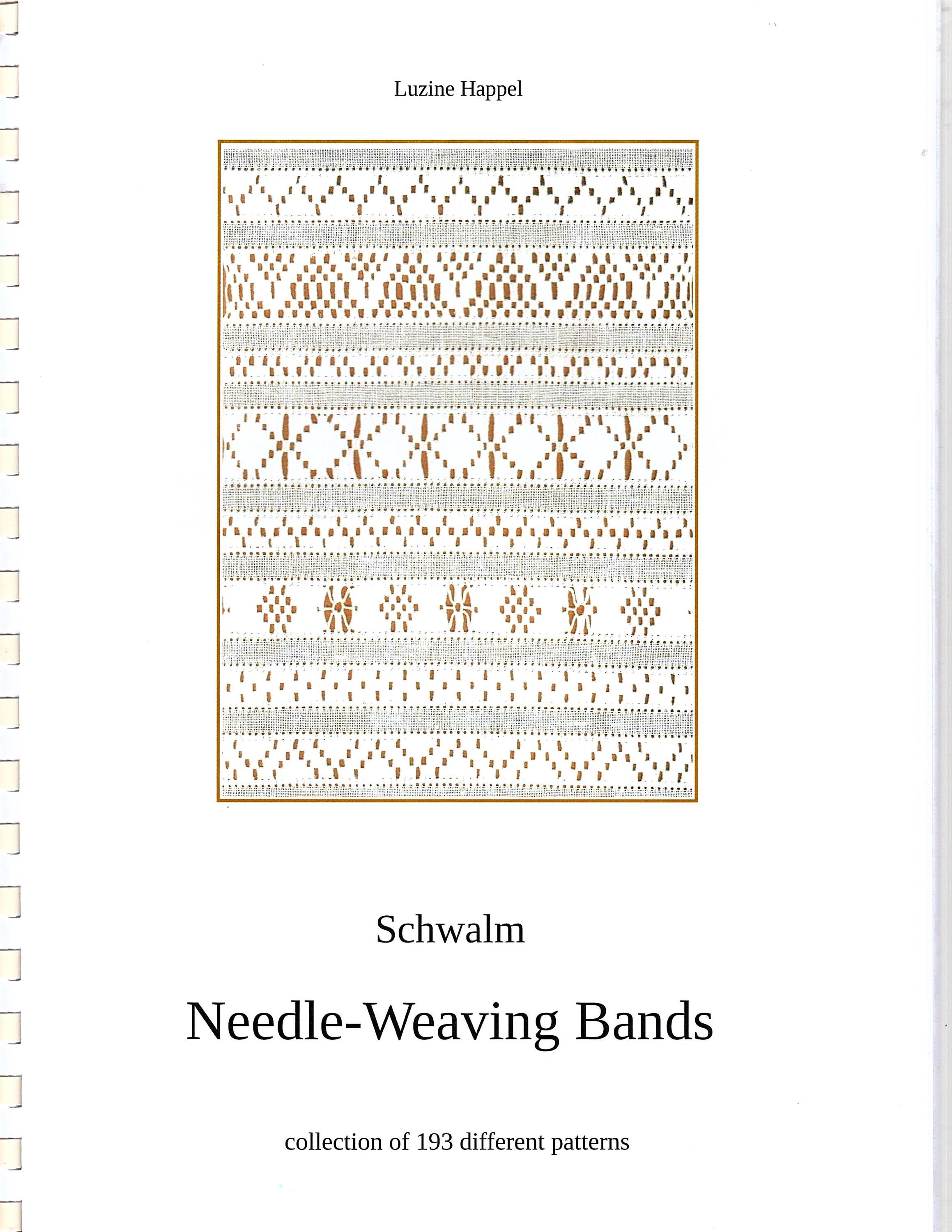 SCHWALM Needle Weaving Bands a Needle Lace by Luzine Happel. RARE Find ...