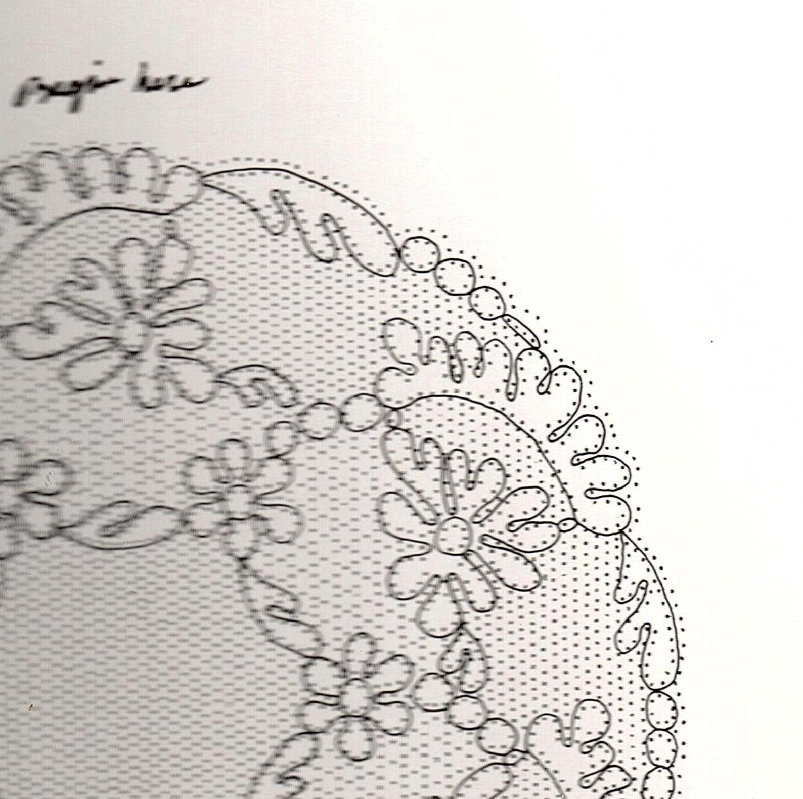 Dentelle Fine -french Point Bobbin Lace W Instruction Pattern and ...