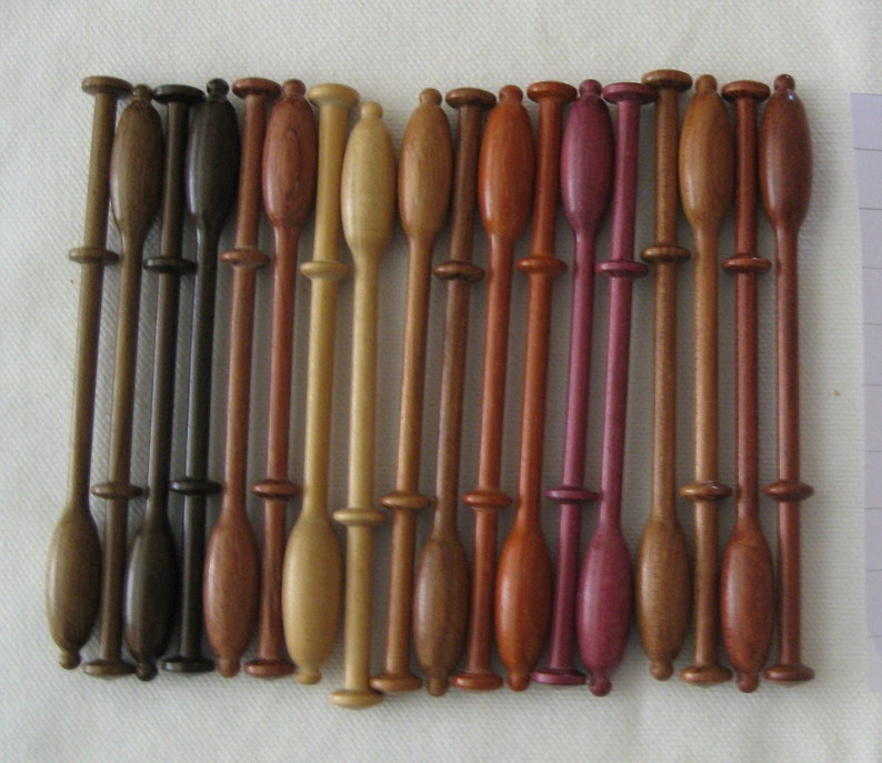 Binche Bobbin Lace Bobbins Made of Guatambo Wood, Pear Wood ...