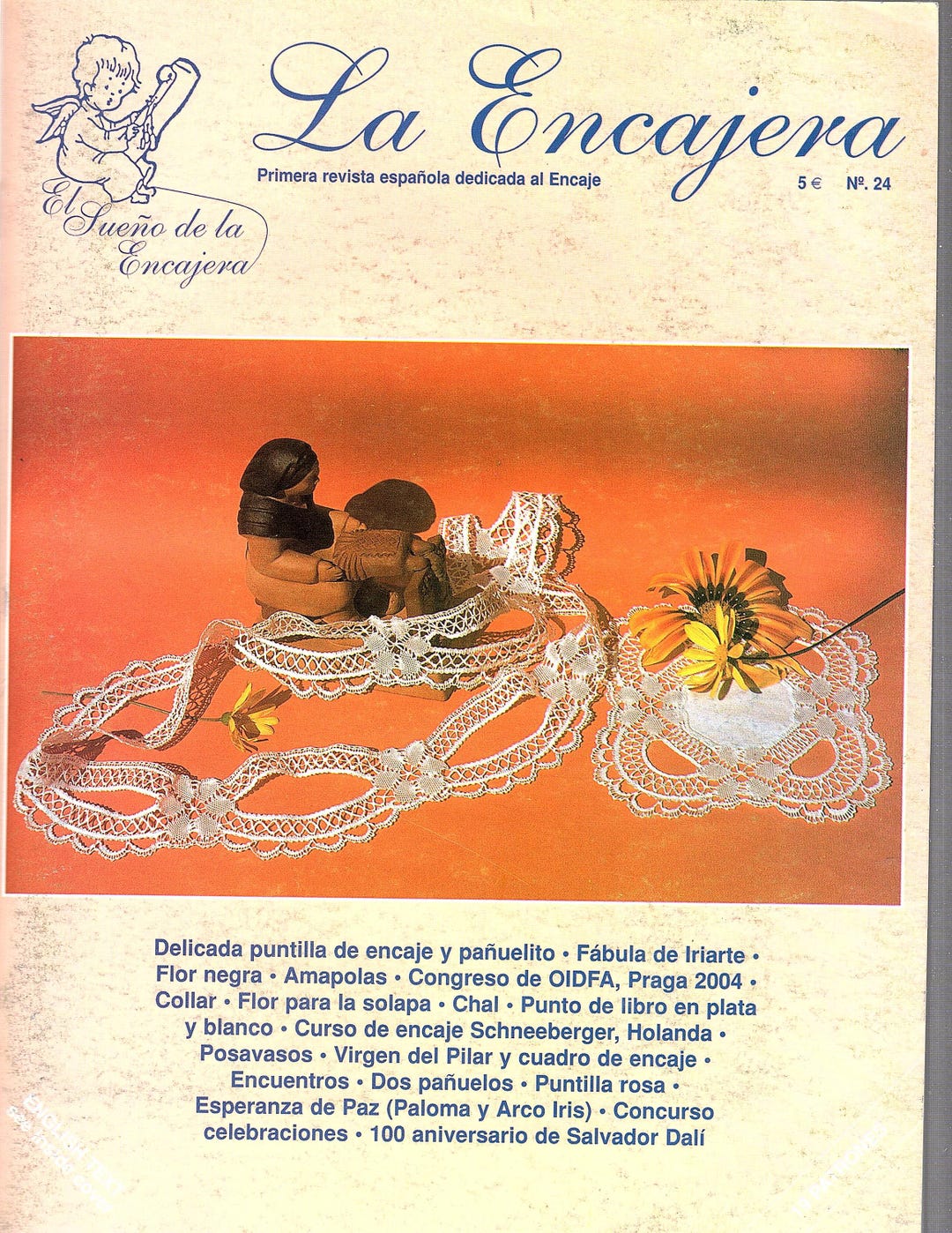 CLOSEOUT Bobbin Lace Book Magazine #24 La Encajera W Patterns in ...