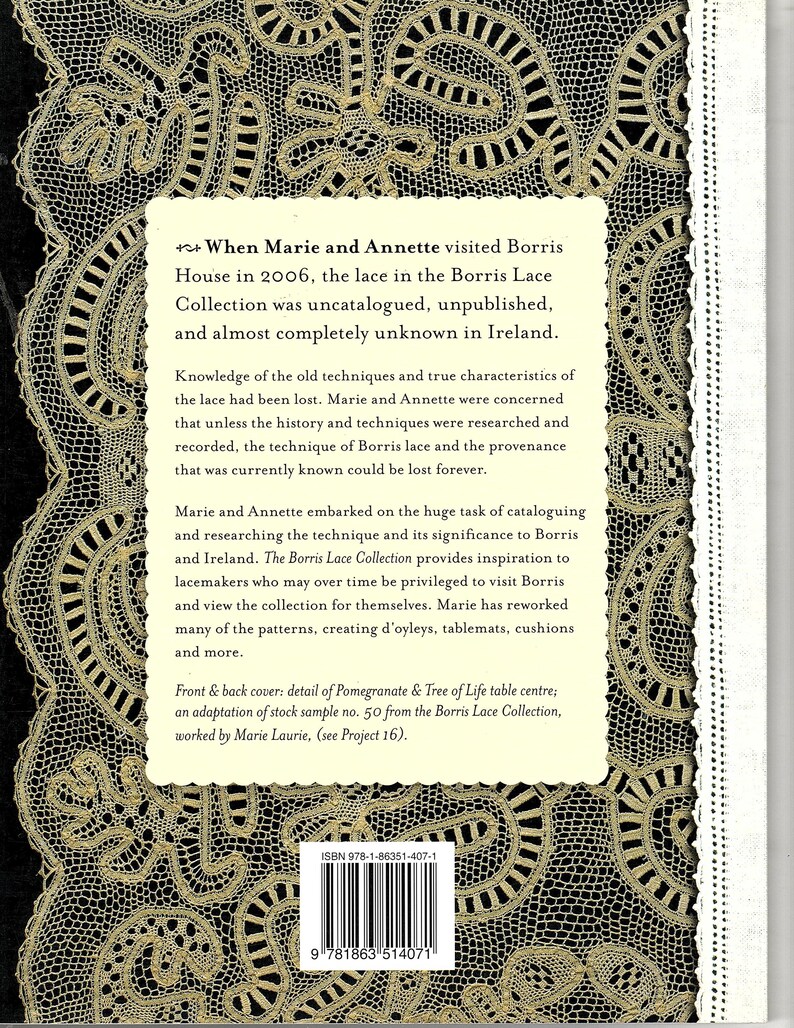 The Borris Lace Collection A Unique Irish Needle Lace. Book by Marie ...