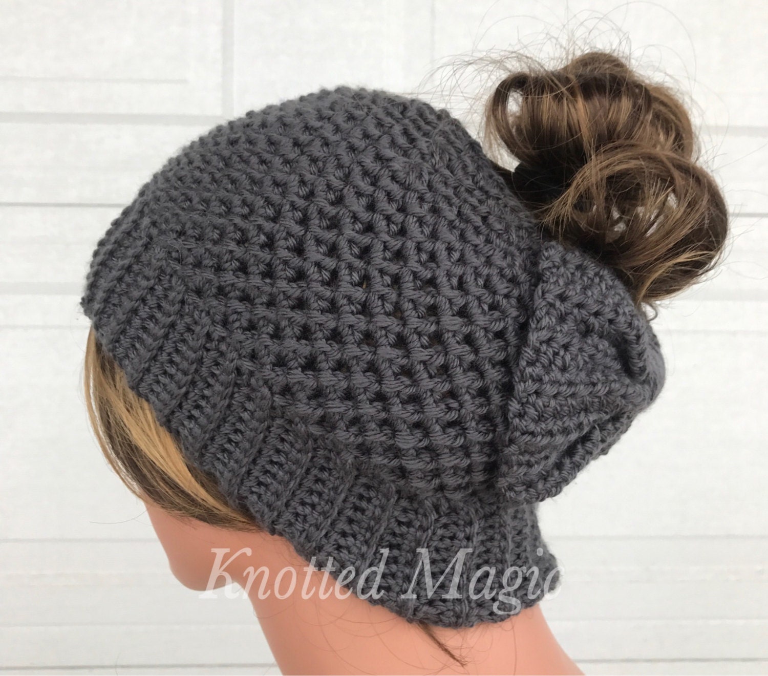 Cady Bow Bun Hat PDF, Crochet Bun Hat Pattern, Digital Download, - Etsy