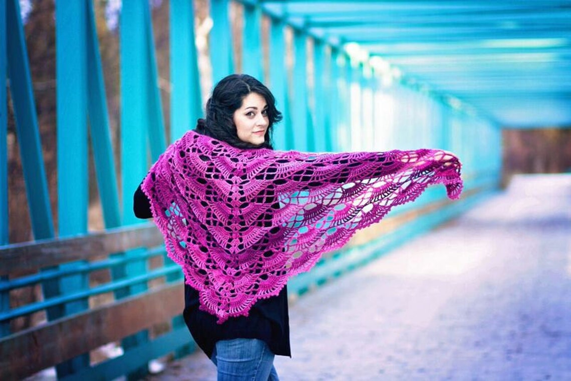 FREEDOM SHAWL PDF Pattern, Hippie Shawl, Boho Shawl, Crochet Shawl ...