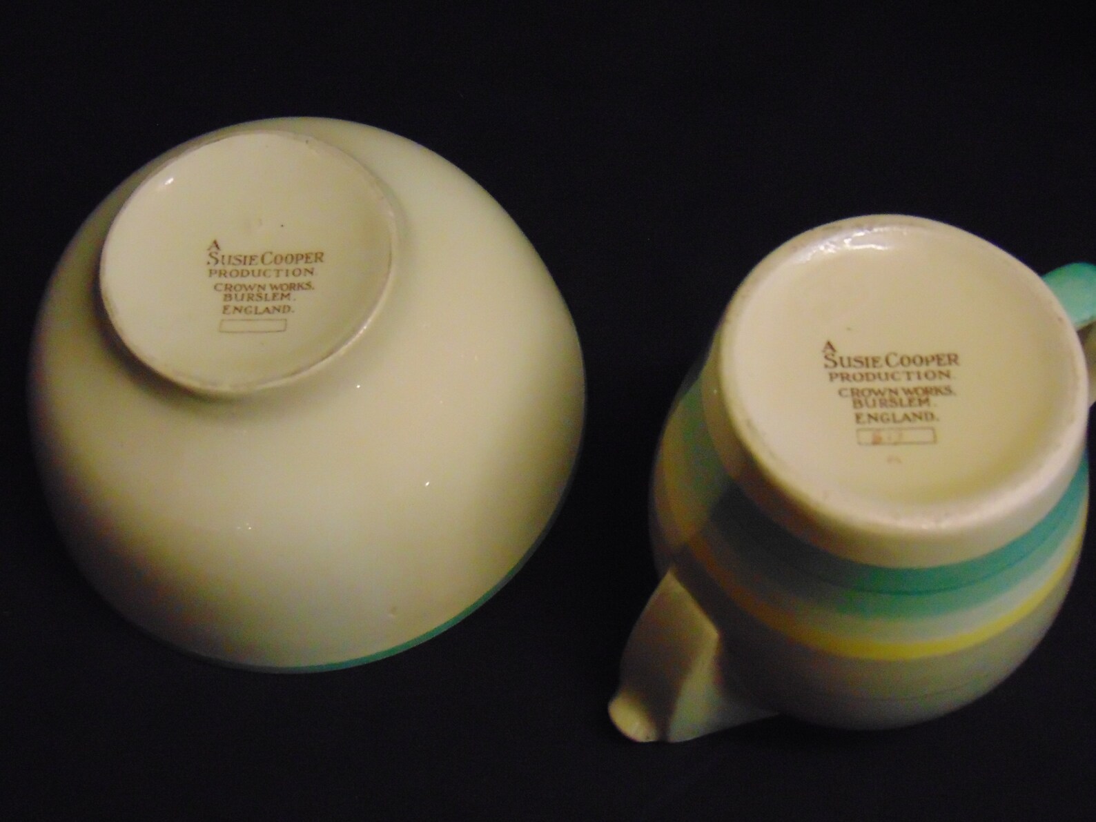 Art Deco Susie Cooper Teapot, Milk Jug and Sugar Bowl - Etsy