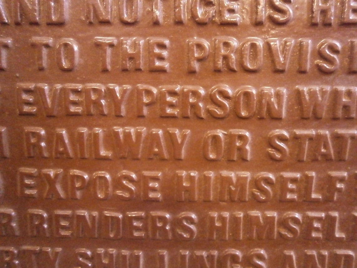 Great Western Railway GWR Cast Iron Notice Original Sign - Etsy UK