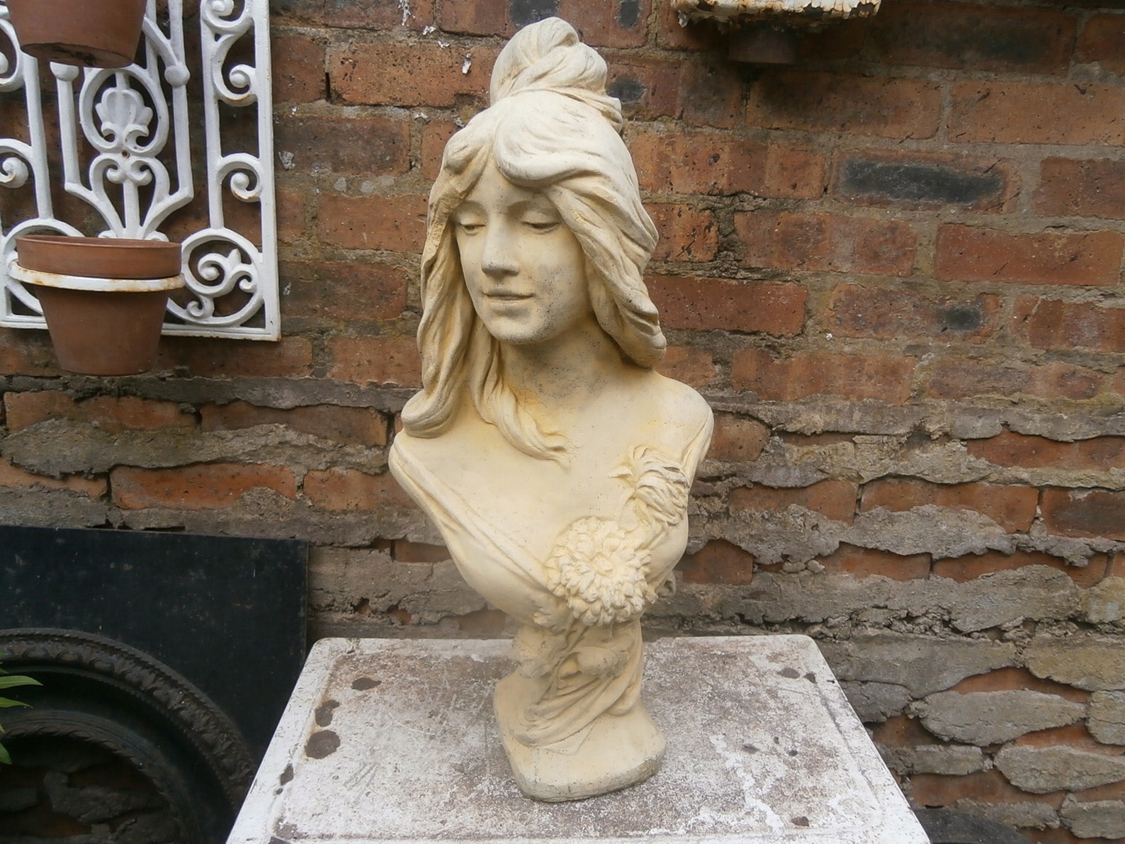Large Cast Stone Bust - Etsy UK