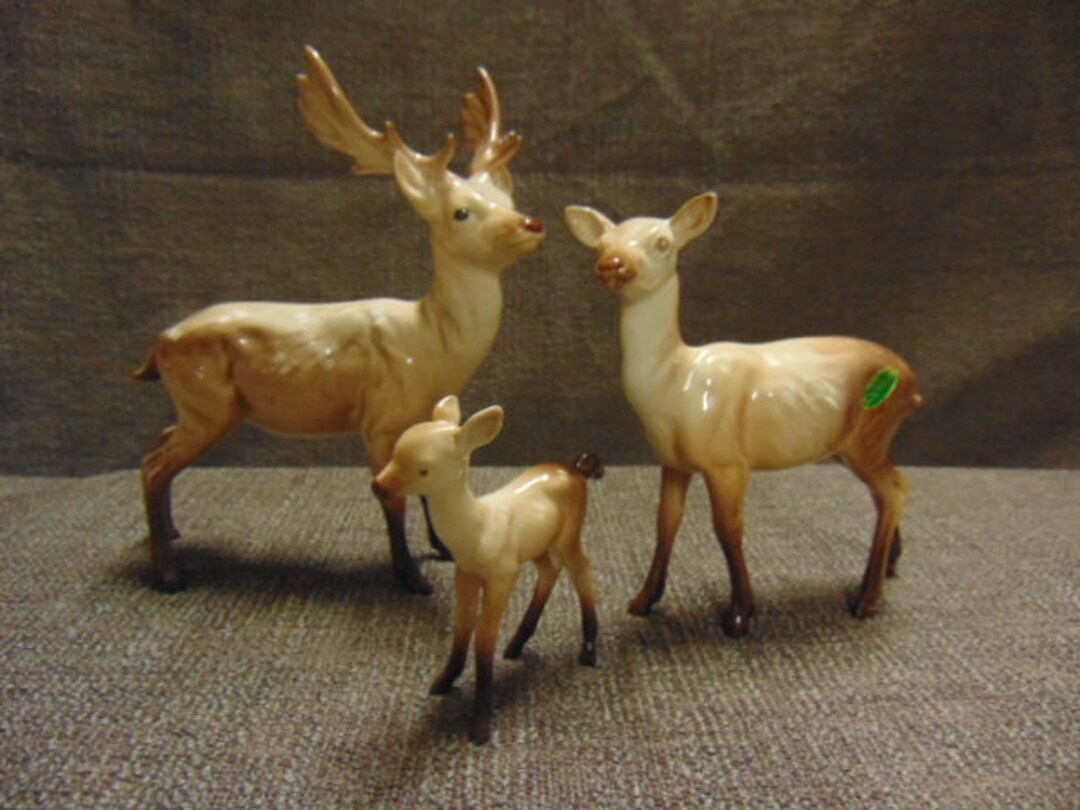Beswick Deer Family Stag, Doe and Fawn - Etsy