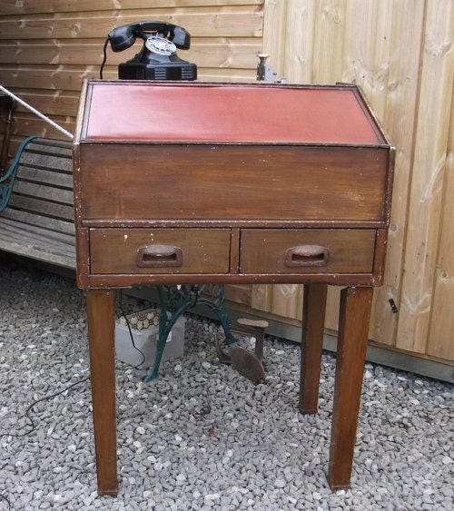 Industrial Metal Ledger Desk - Etsy UK