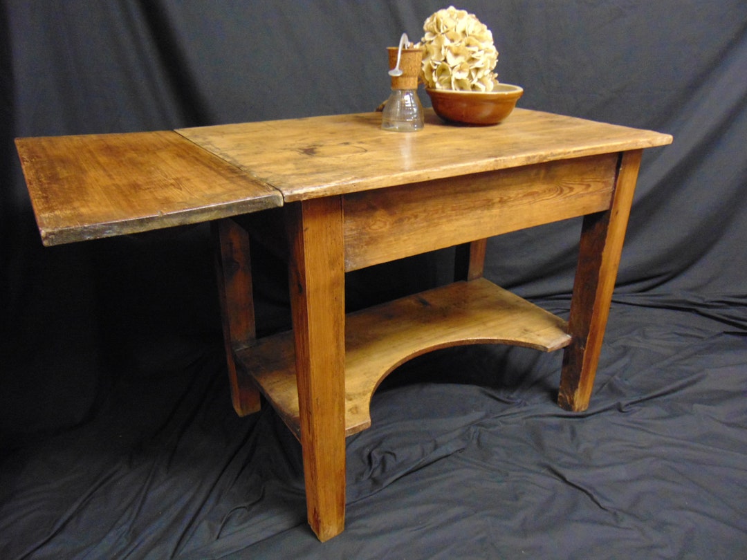 Stained Pine Antique Welsh Dairy Table - Etsy UK