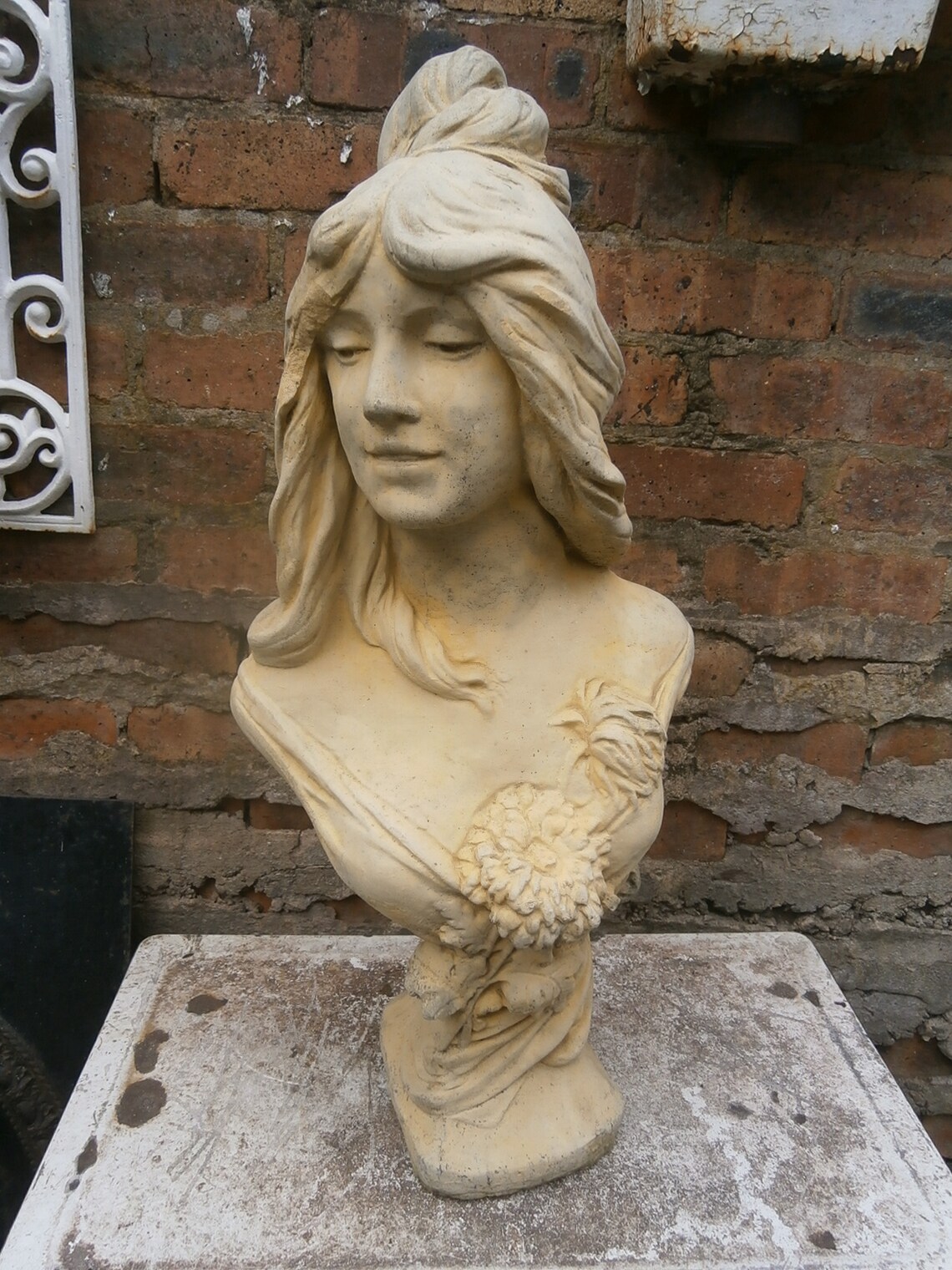 Large Cast Stone Bust - Etsy UK