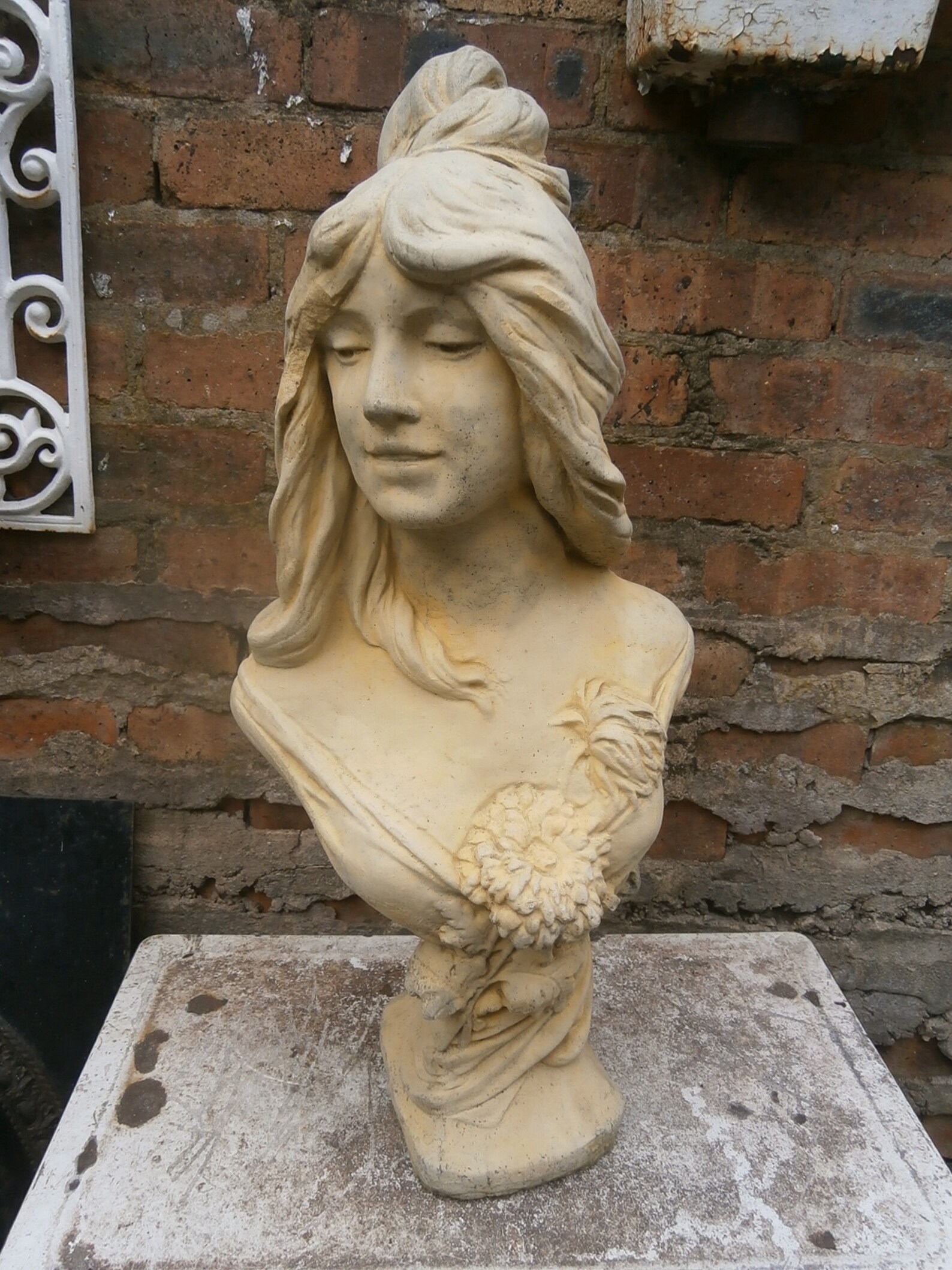 Large Cast Stone Bust - Etsy UK