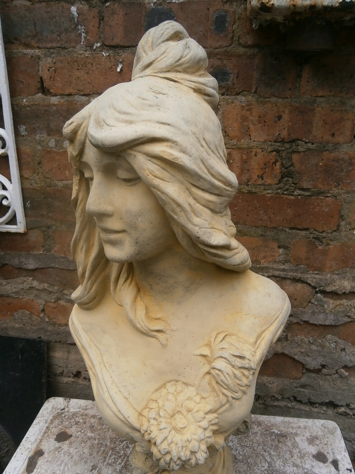 Large Cast Stone Bust - Etsy UK