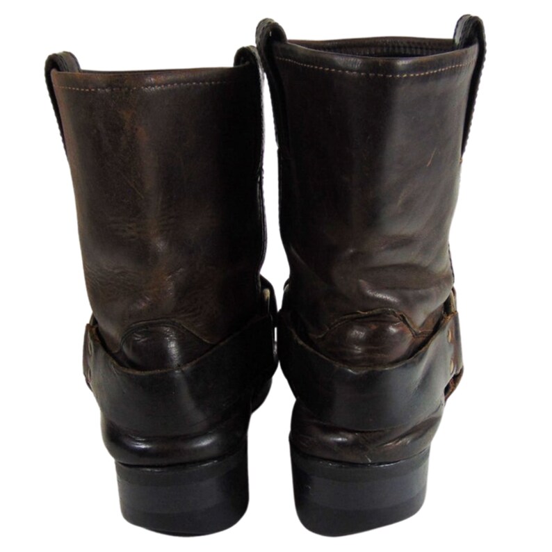 FRYE 87400 HARNESS BROWN Leather Motorcycle Boots Men's - Etsy