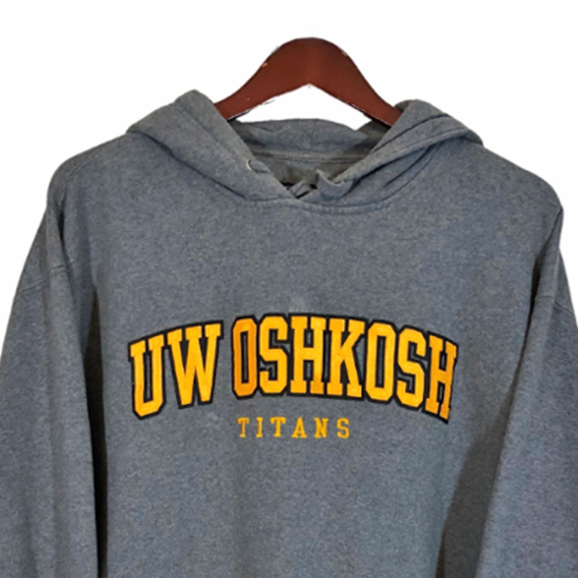 UNIVERSITY of WISCONSIN OSHKOSH Gray Embroidered Hoodie Men - Etsy