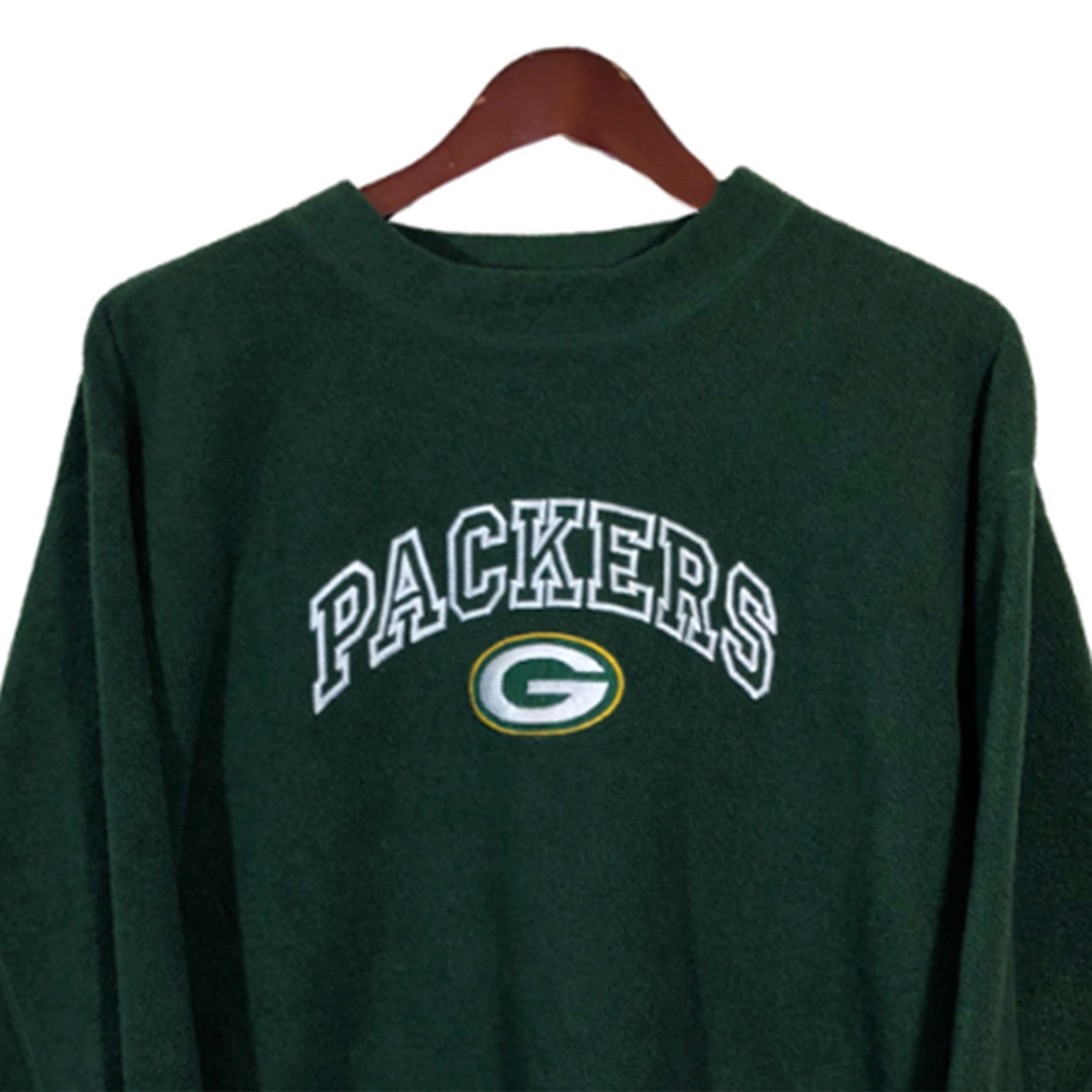 GREEN BAY PACKERS Green Fleece Sweater Men's Size L - Etsy