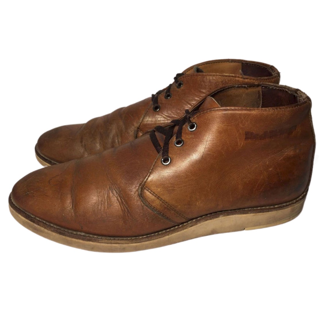 RED WING® 595 Heritage Chukka Brown Leather Boots Men Size 9.5 - Etsy