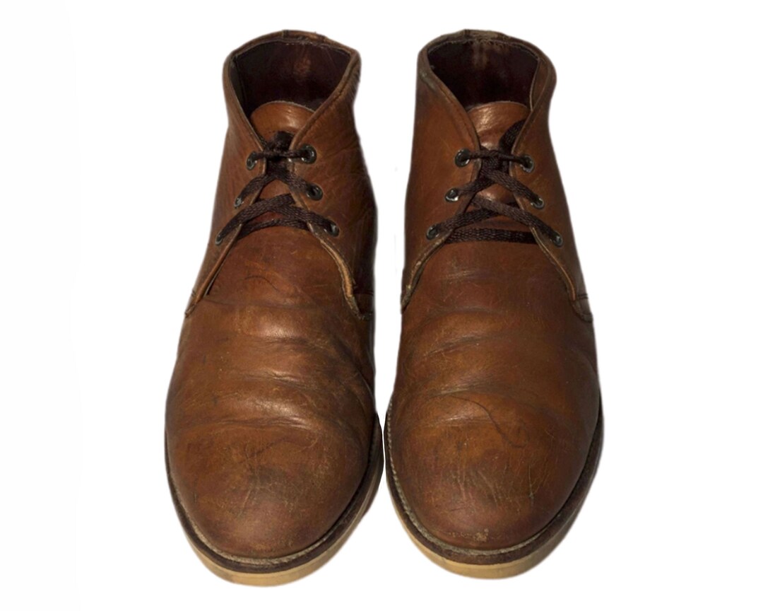 RED WING® 595 Heritage Chukka Brown Leather Boots Men Size 9.5 C ...