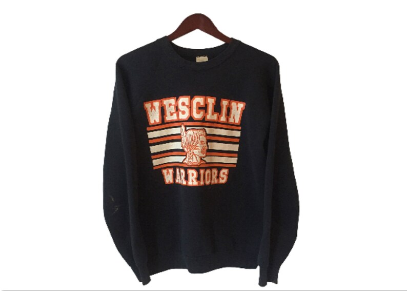 WESCLIN WARRIORS Football Black Sweatshirt Men's Size XL || Sport ...