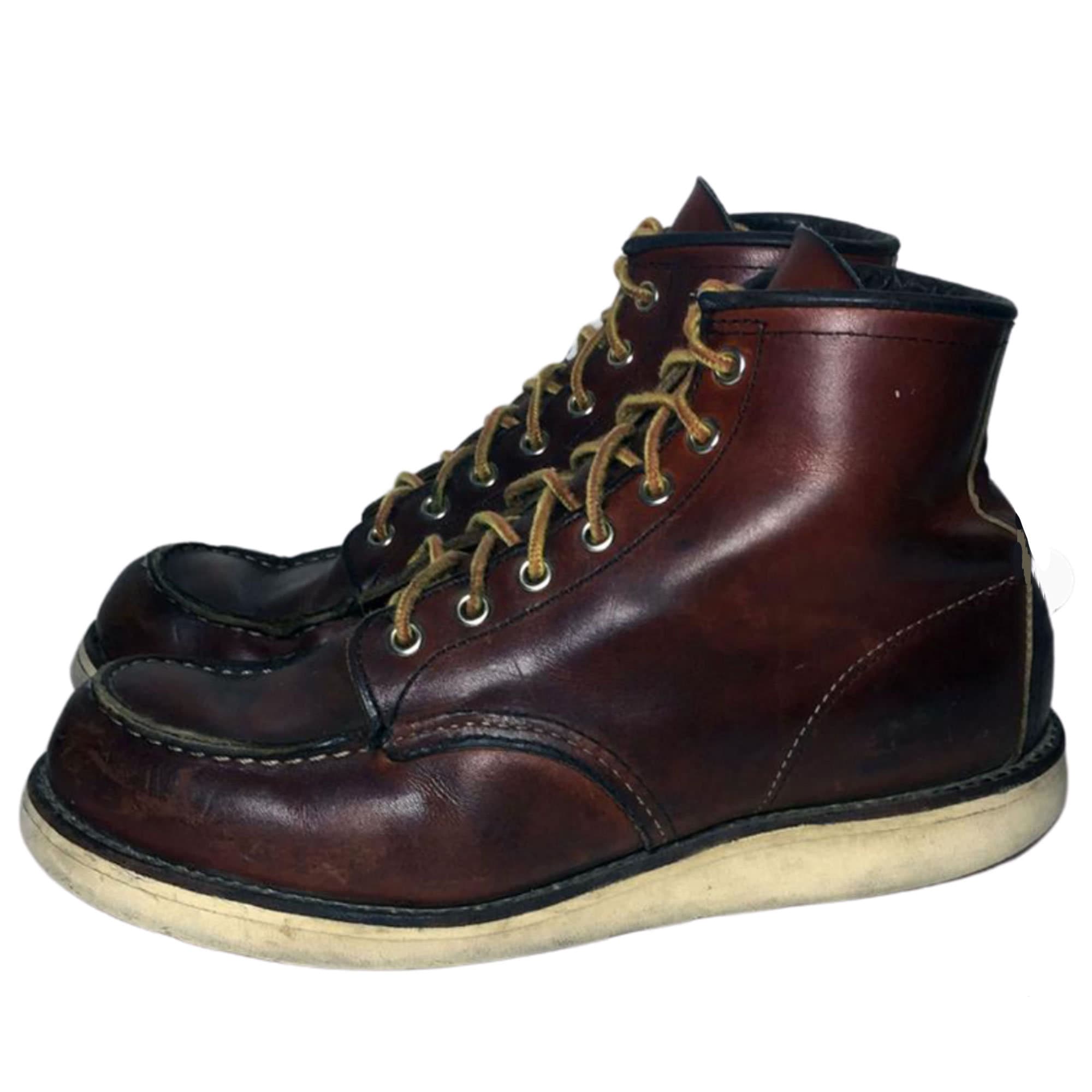 RED WING® 875 BROWN Leather Lace up Boots Men's Size 9 D || Military ...