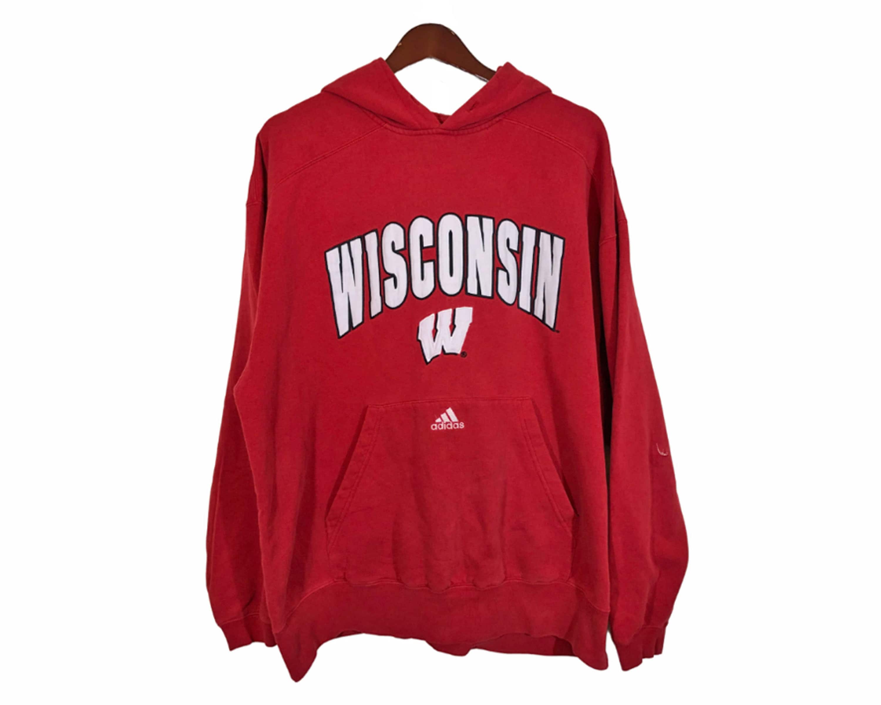 UNIVERSITY of WISCONSIN Madison Badgers Red Embroidered Adidas - Etsy UK