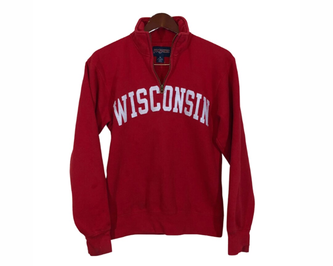 UNIVERSITY of WISCONSIN Madison Badgers Red Sweatshirt Size XL - Etsy