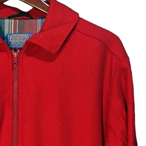 PENDLETON RED JACKET 100% Virgin Wool Men's Size M || Made in U.S.A ...