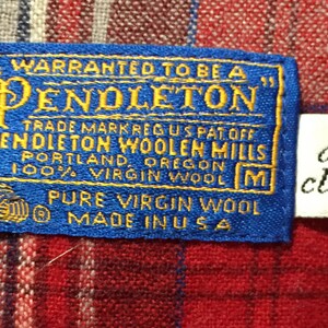 PENDLETON RED JACKET 100% Virgin Wool Men's Size M || Made in U.S.A ...