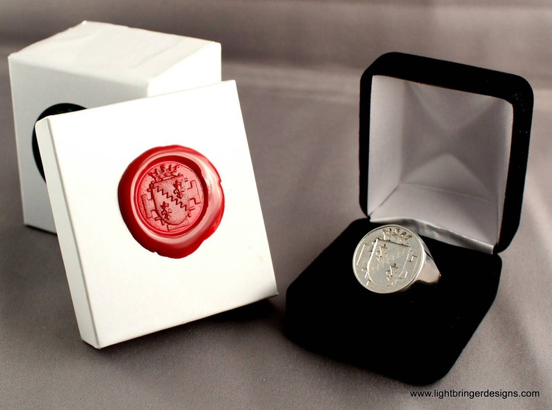Custom Signet Ring for Wax Sealing Free Engraving - Etsy