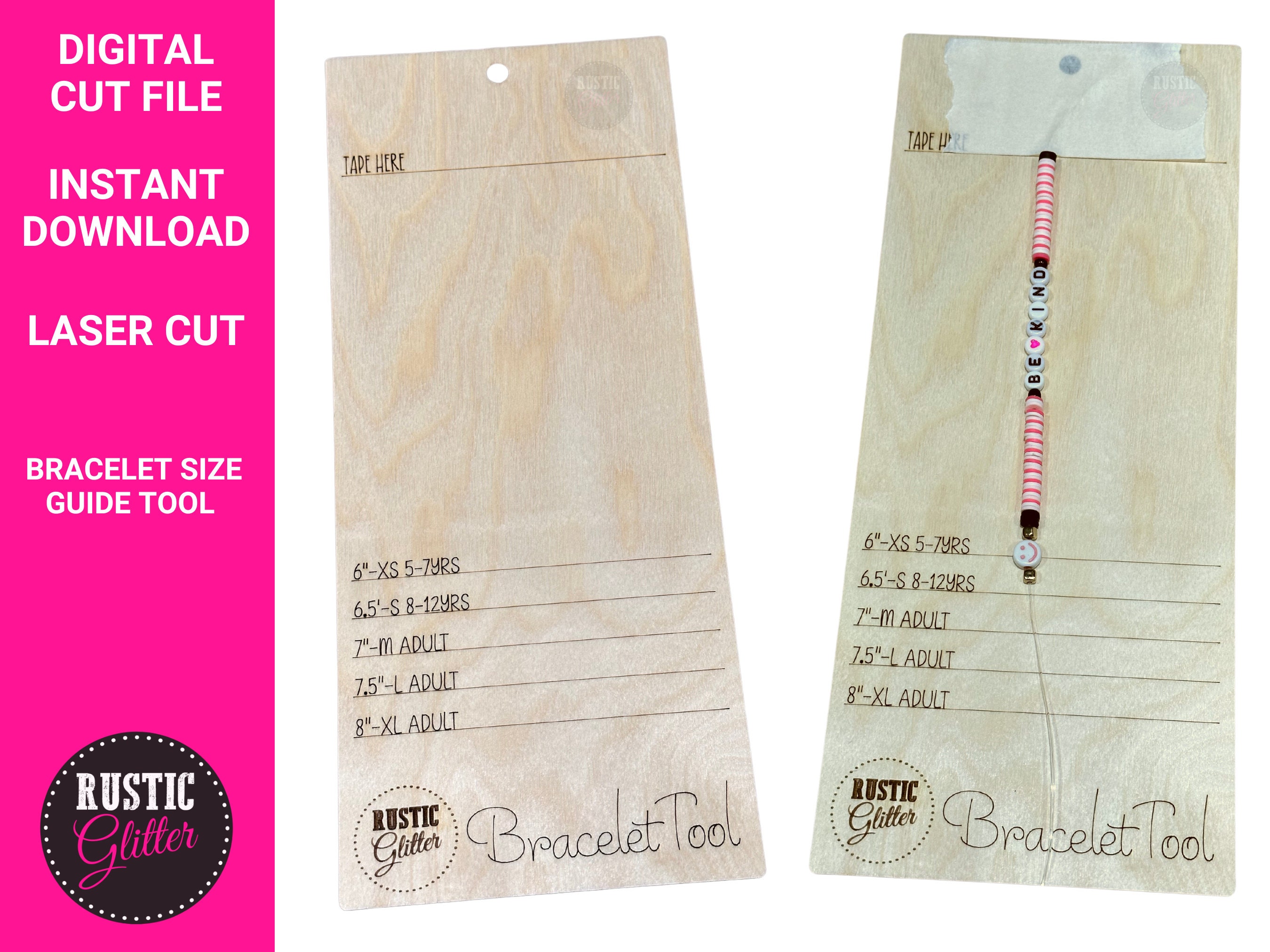 Bracelet Size Guide Tool | SVG CUT FILE | Download - Etsy
