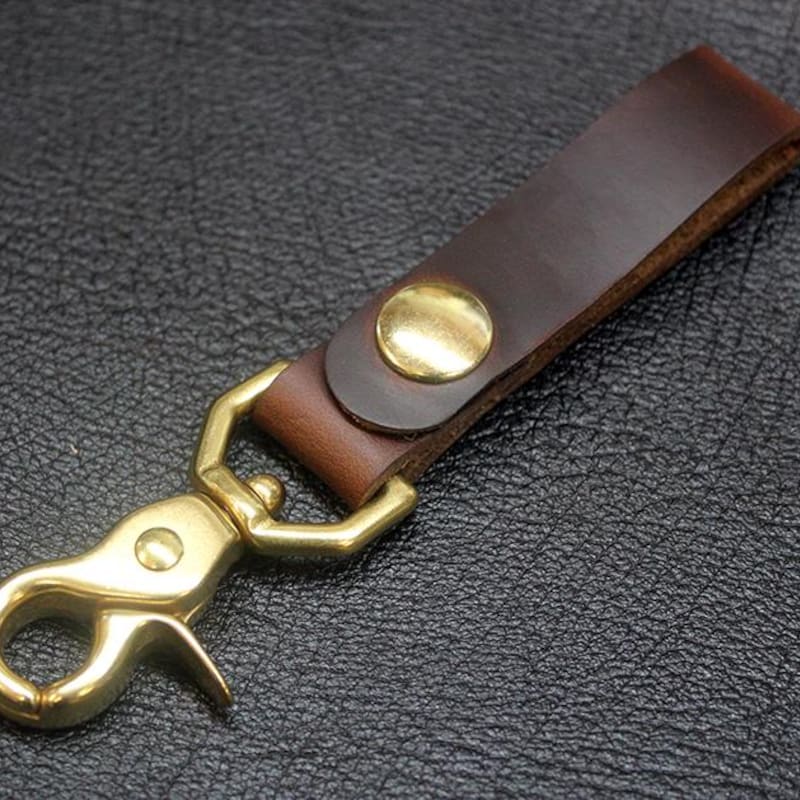 Key Fob Leather Belt Snap - Etsy